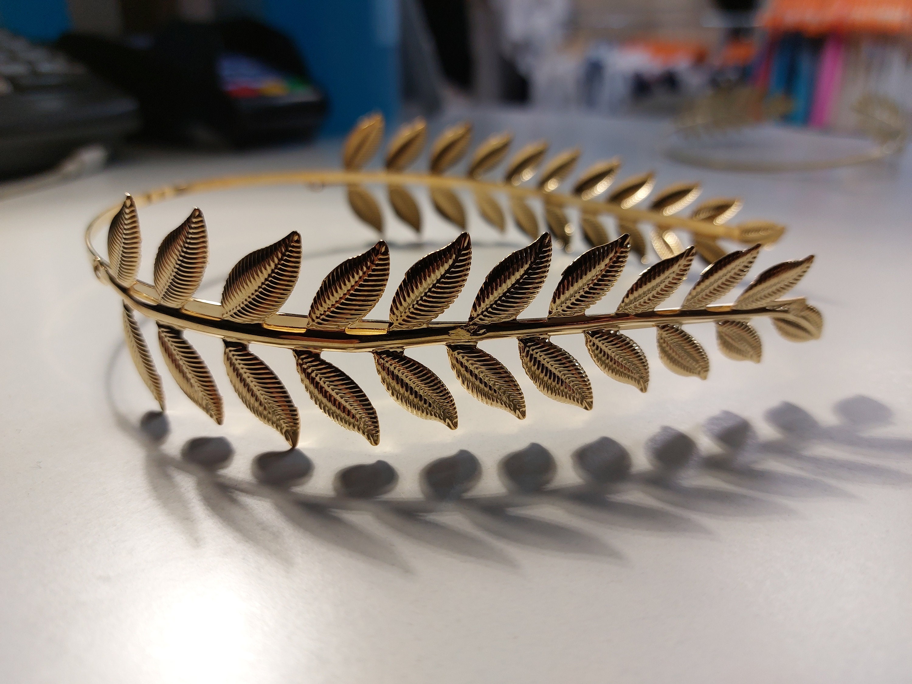 Greek Roman Goddess Olive Leaf Crown tiara Copper - Etsy