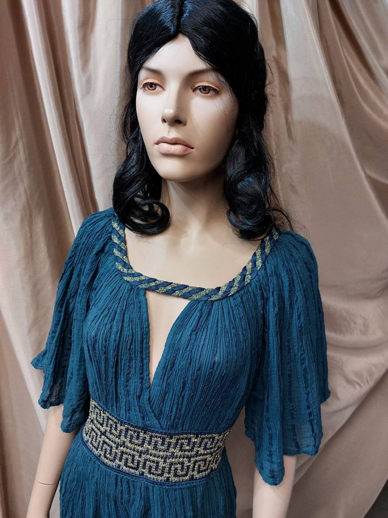 Greek Ancient Cotton Dress: Ariadne Style, Ankle Length - Etsy
