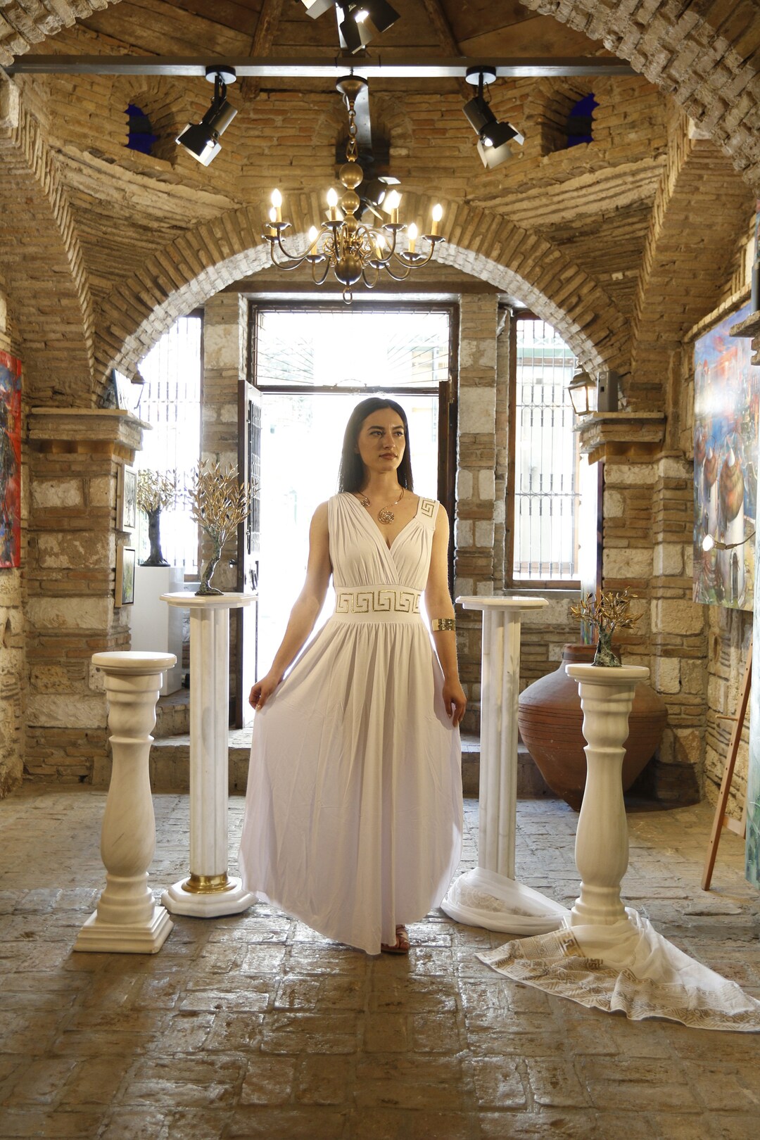 Viscose Antigone Greek Dress - Etsy