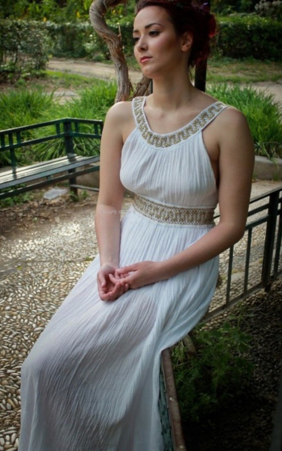 2020 Athena Greek Ancient Dress Doubleface | Etsy