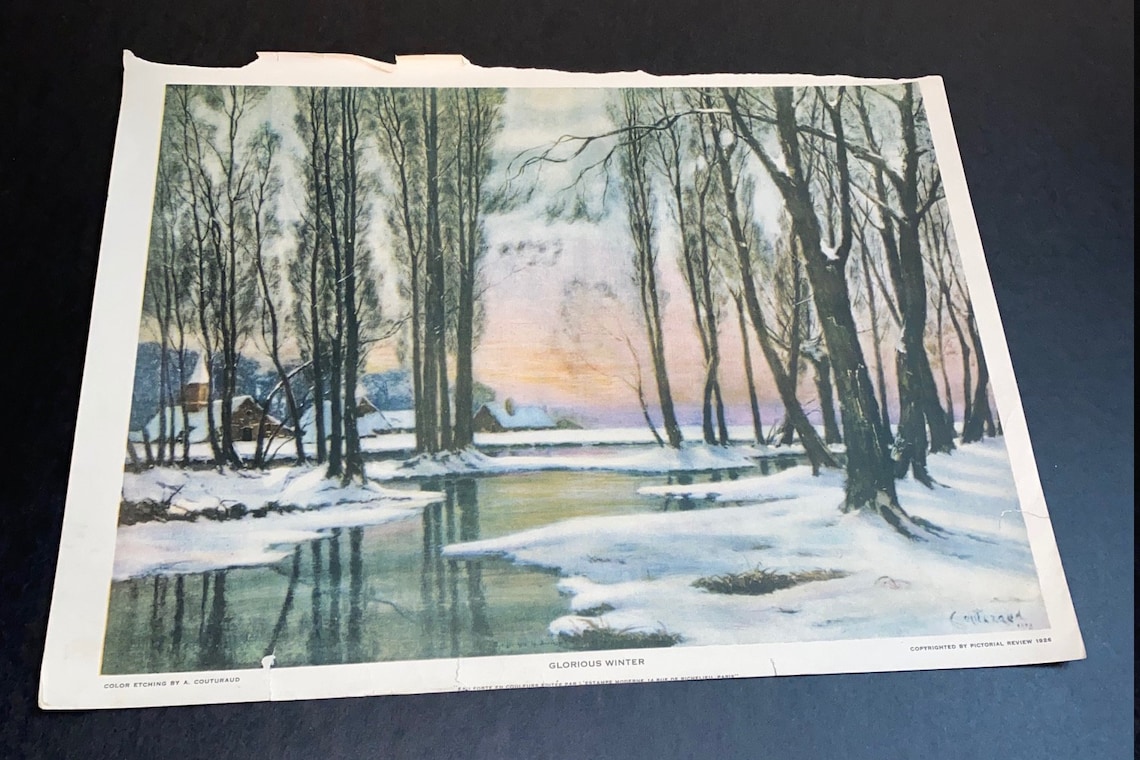 Vintage Landscape Prints by Fritz Muller-landeck A. Couturaud - Etsy