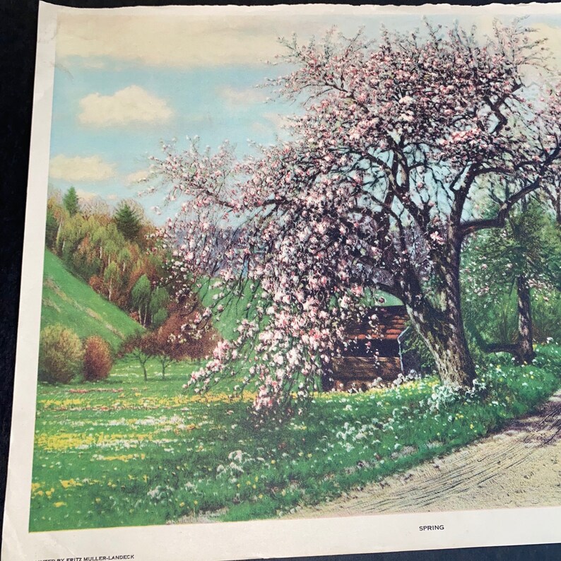 Vintage Landscape Prints by Fritz Muller Landeck A Couturaud Peder Mork ...
