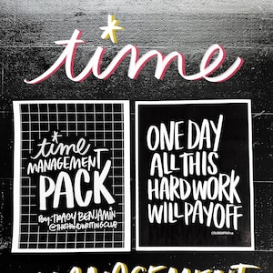Time Management Calendar Pack PDF Digital Download - Etsy