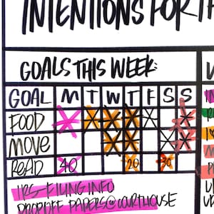 Intentions for the Week Printable PDF Digital Download - Etsy