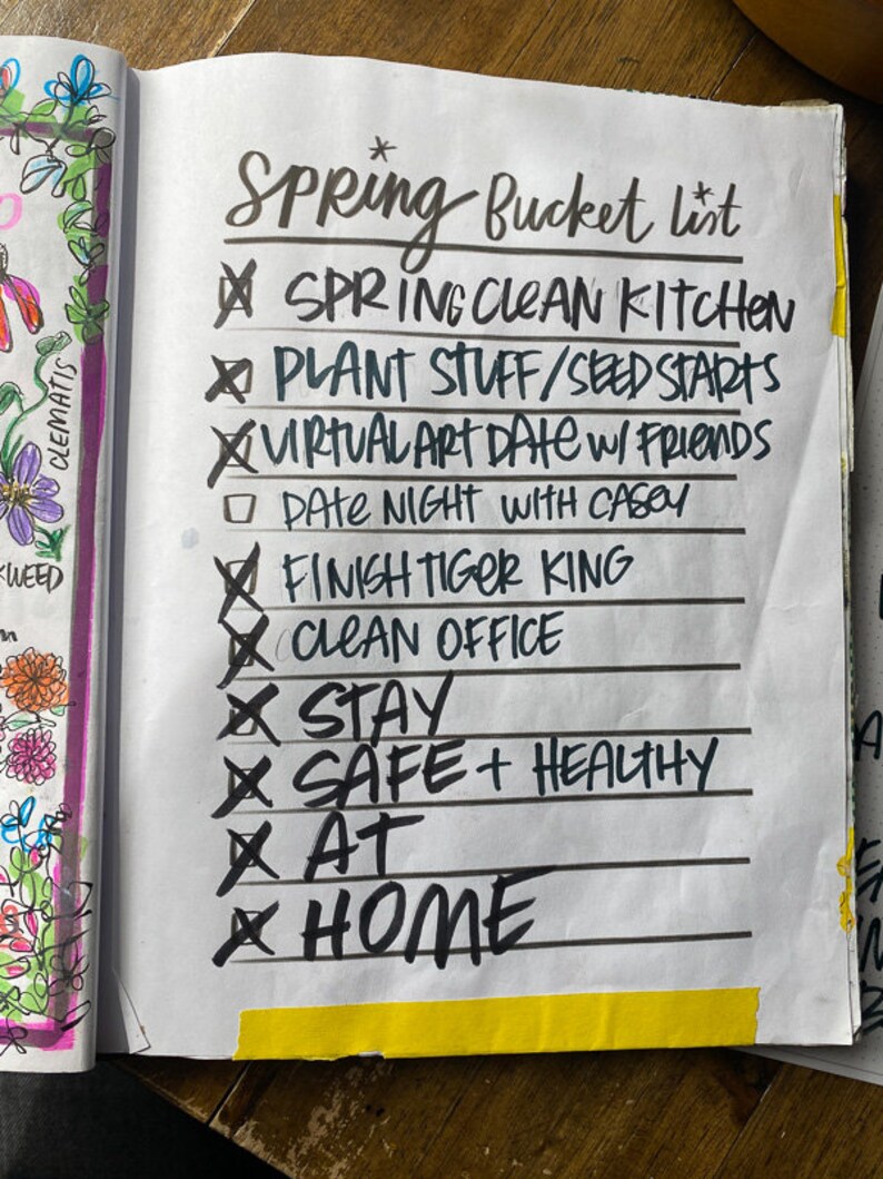 Spring Bucket List - Etsy