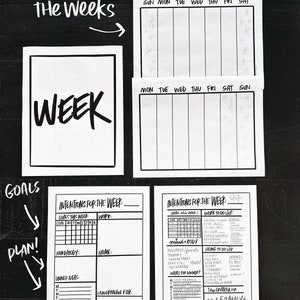 Time Management Calendar Pack PDF Digital Download - Etsy