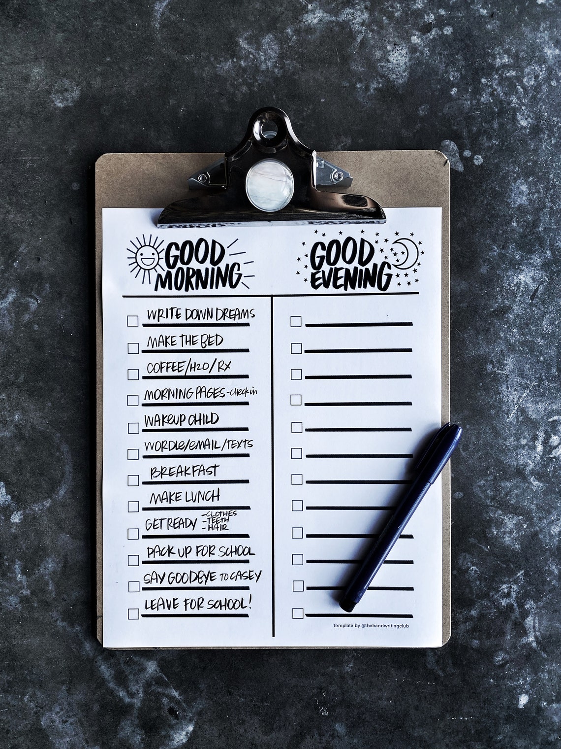 Morning Evening Routine Printable PDF Digital Download - Etsy