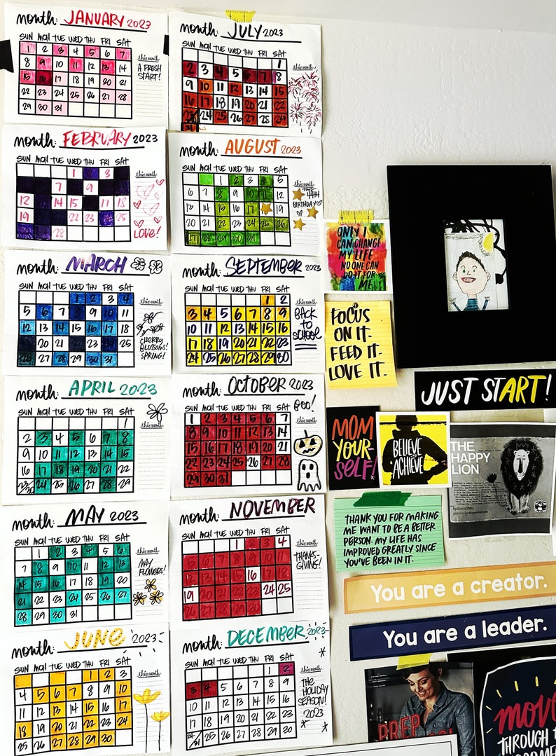 Time Management Calendar Pack PDF Digital Download - Etsy