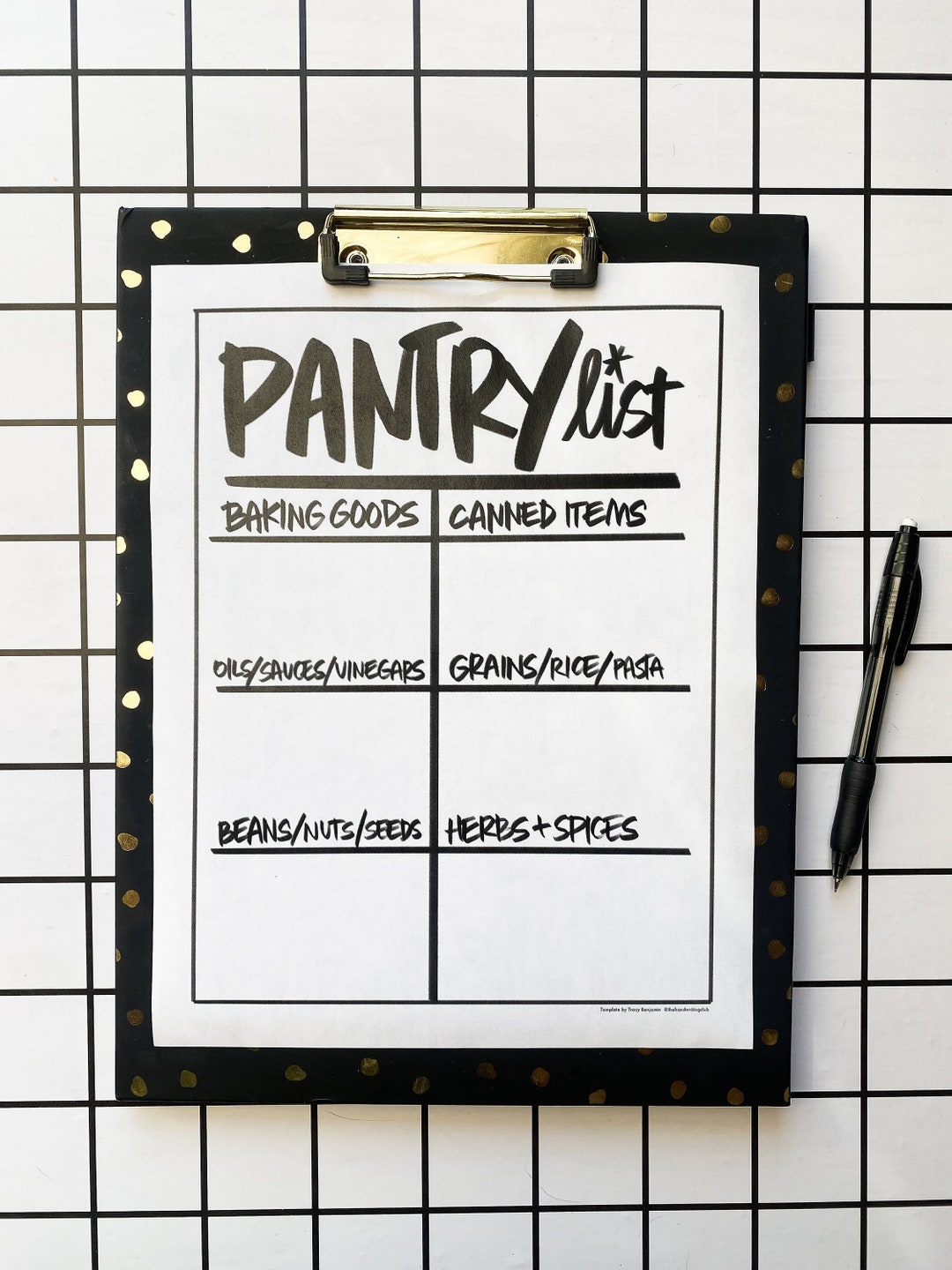 Pantry List Printable PDF Digital Download - Etsy