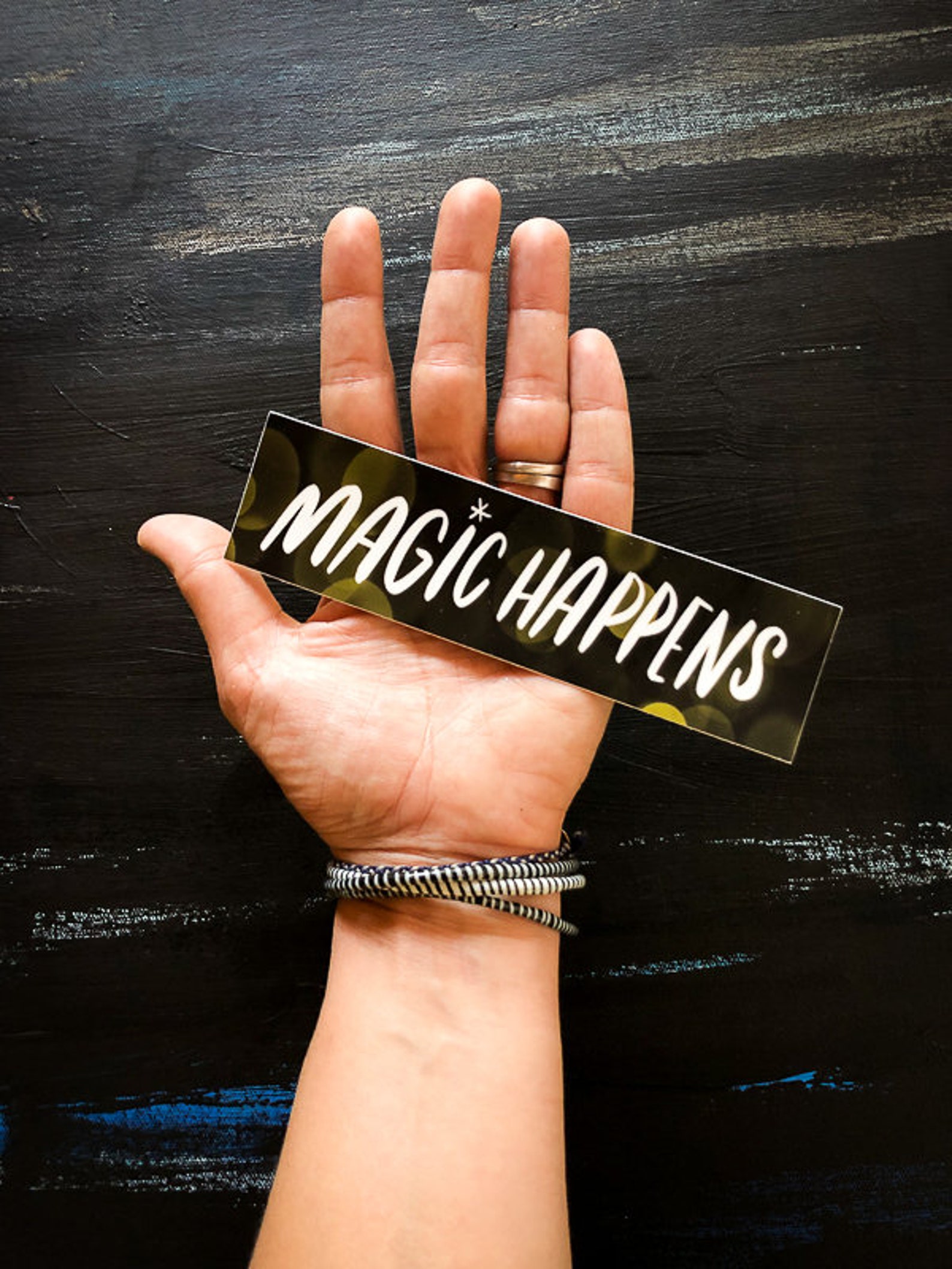 MAGIC HAPPENS Bumper Sticker small - Etsy