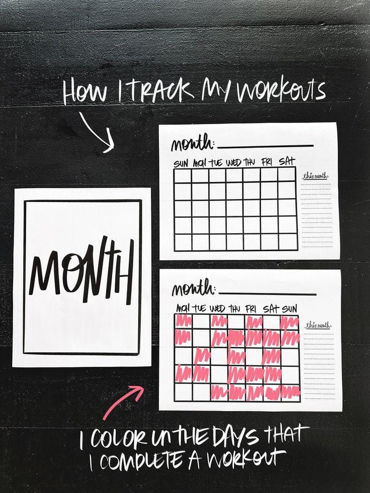 Monthly Calendar Printable PDF Digital Download - Etsy