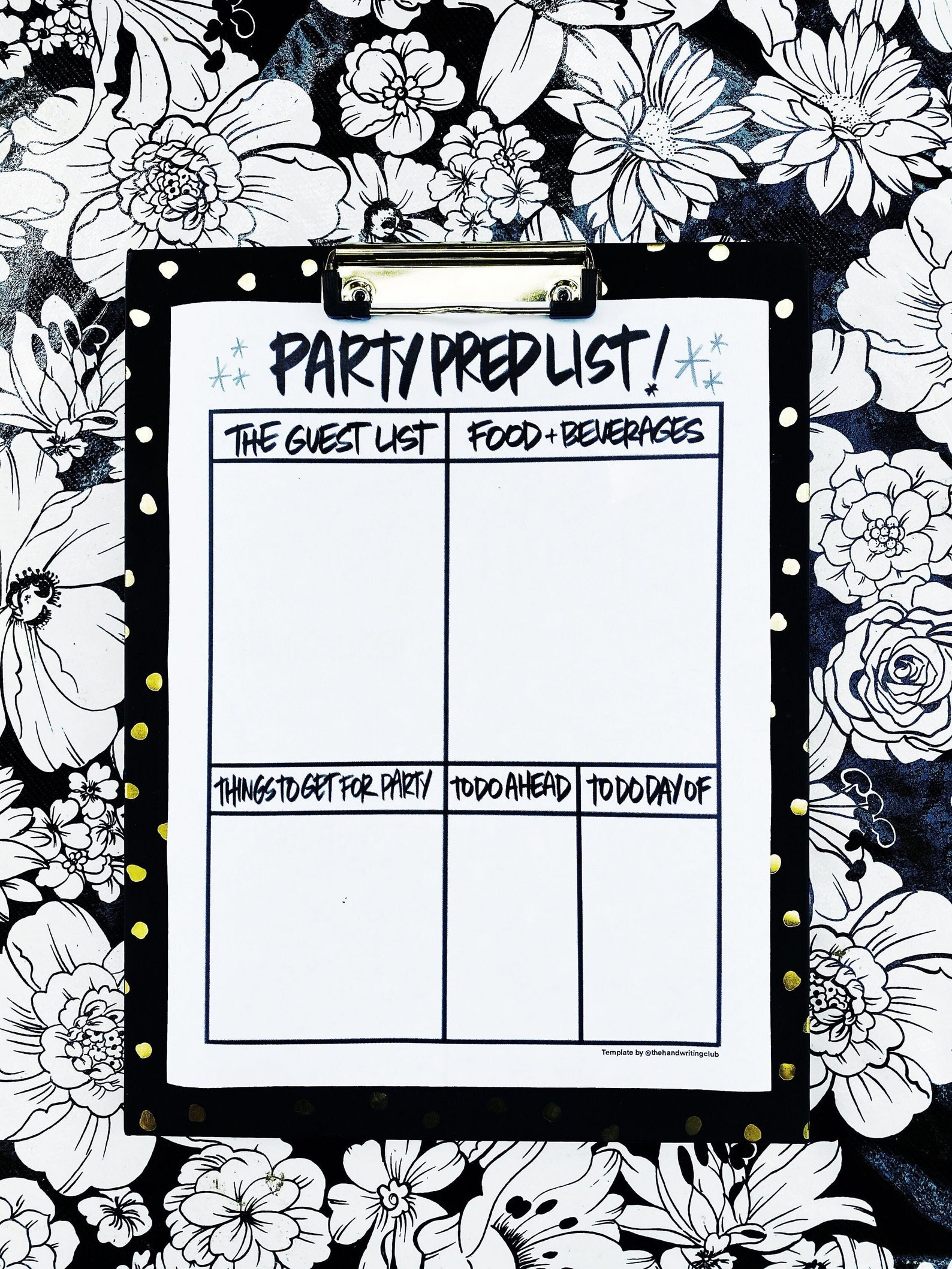 Party Planning List Printable PDF Digital Download - Etsy