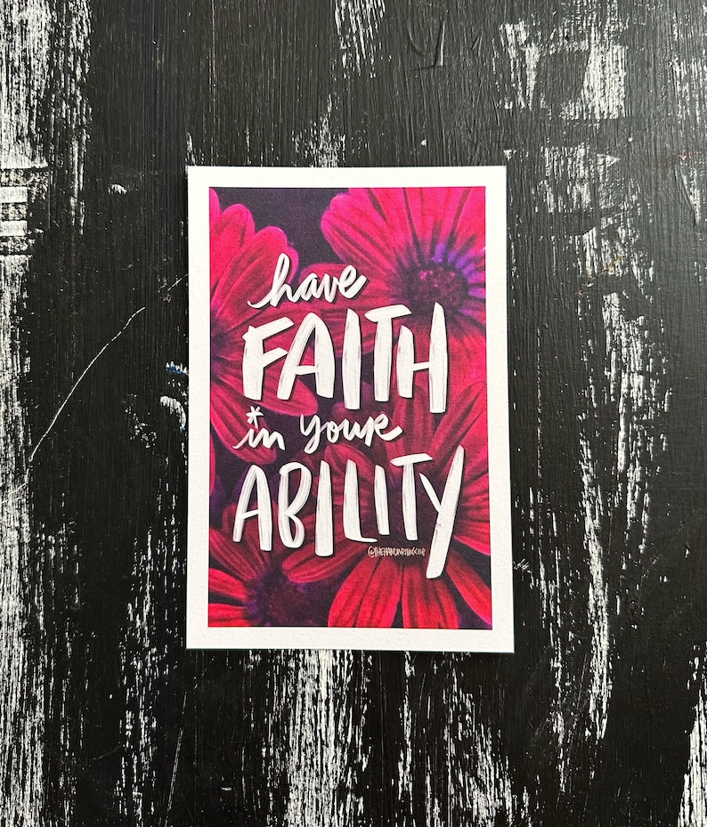 Have Faith in Your Ability Print - Etsy