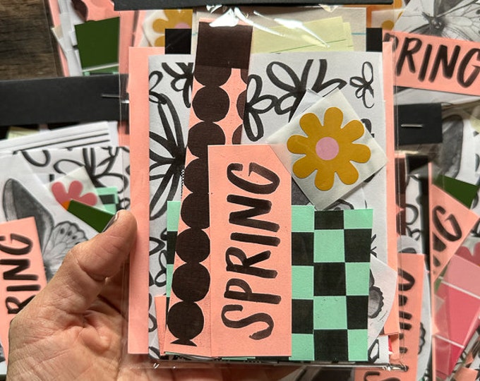 Spring Collage Kit - Etsy