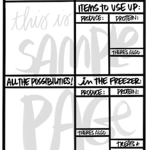 Meal Prep Pack! Printable PDF Digital Download - Etsy