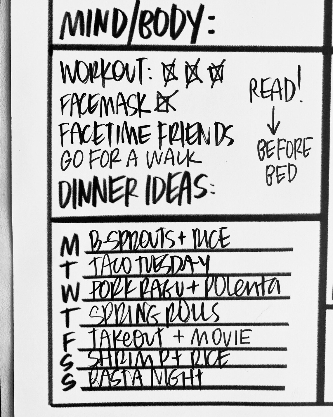 Intentions for the Week Printable PDF Digital Download - Etsy