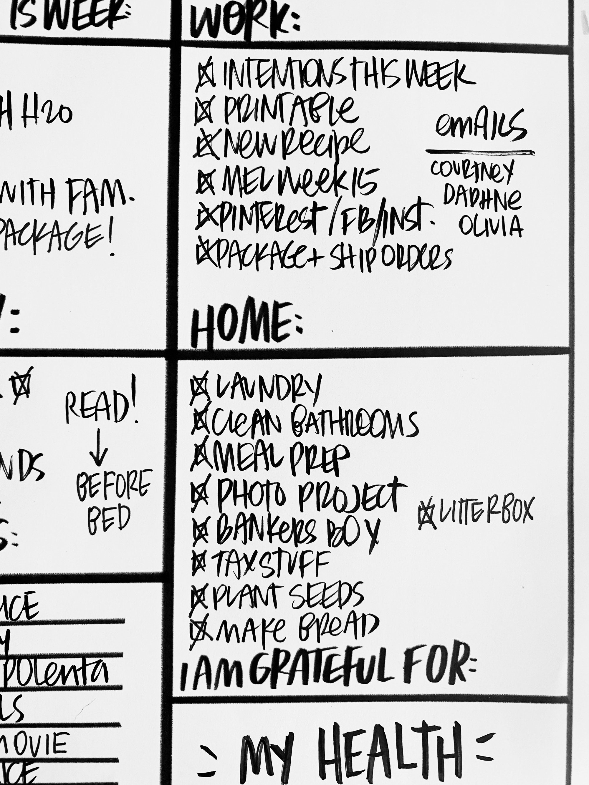 Intentions for the Week Printable PDF Digital Download - Etsy