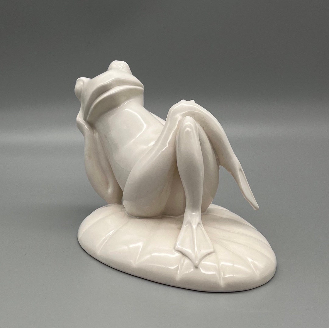 John Beswick Frog on a Lily Pad - Etsy