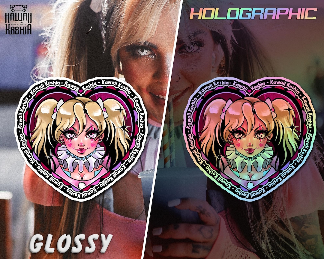 Kawaii Keshia Babes From the Crypt Clown Vinyl Decal Stickers Swimming ...