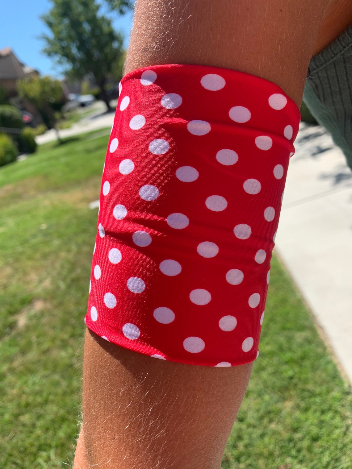 Red Polka Dots-sensor Arm Band Cover - Etsy