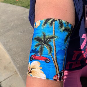 HAWAIIAN CARS SPANDEX Sensor Cover Arm Band- Dexcom, Omnipod, Libre - Etsy