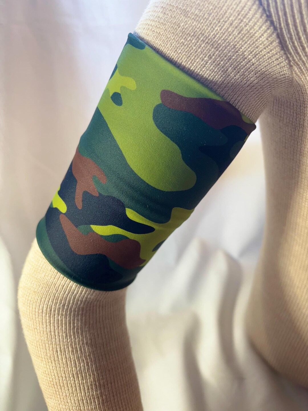 CAMOUFLAGE Green SPANDEX SENSOR Cover Arm Band - Dexcom, Omnipod, Libre ...