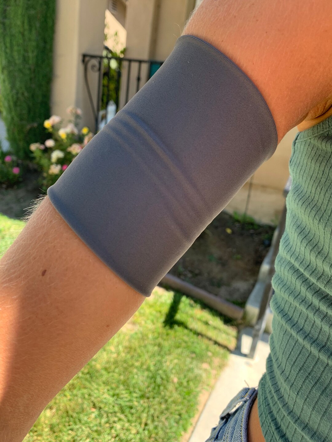 DARK GRAY SPANDEX Sensor Cover Arm Band - Dexcom, Omnipod, Libre - Etsy