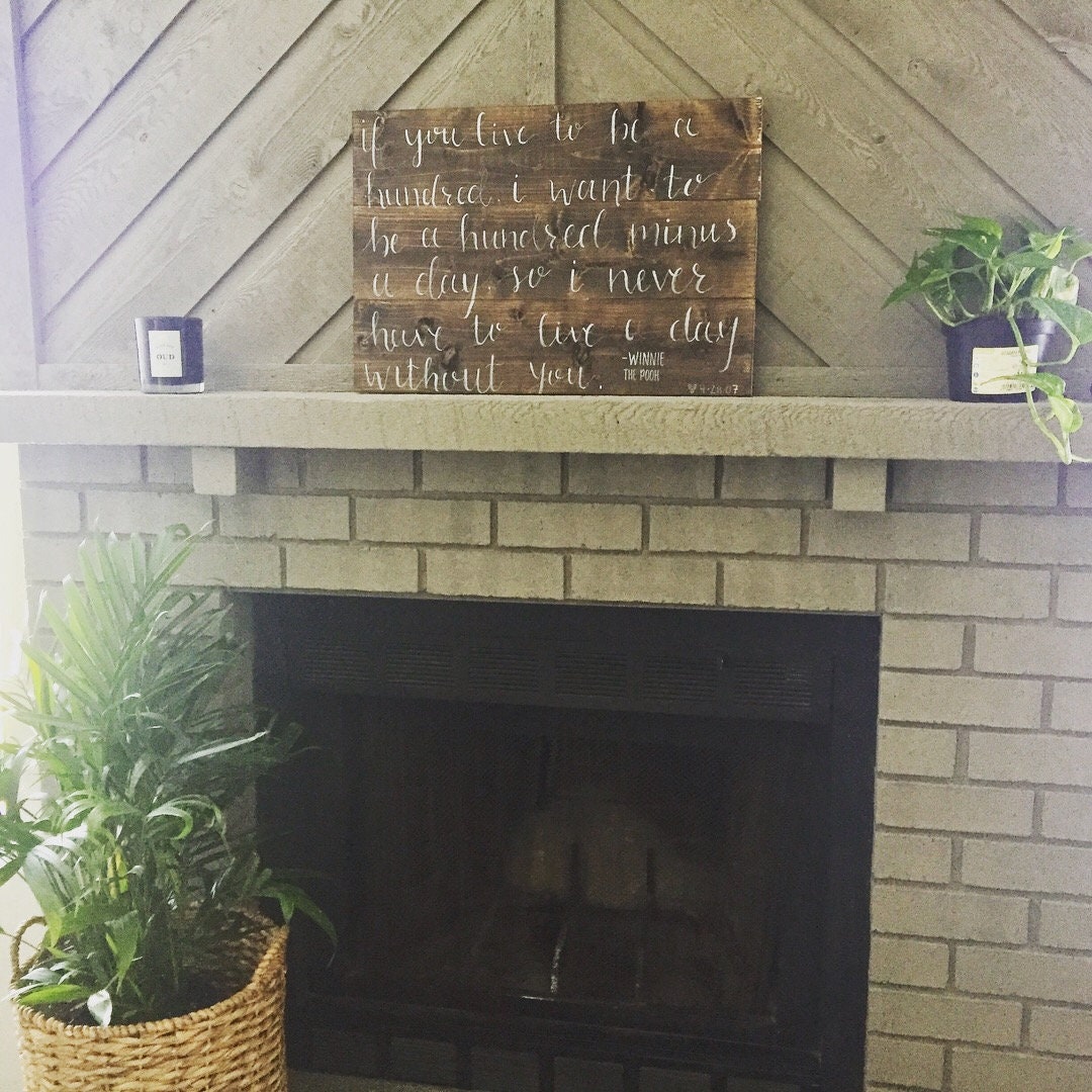 Wooden Sign in Calligraphy - Etsy