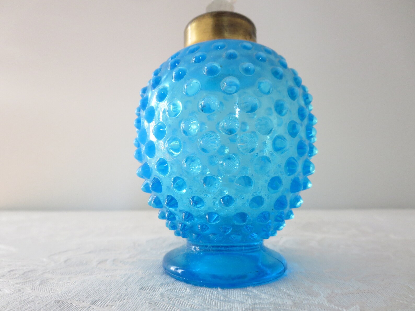 Fenton Blue Hobnail Perfume Bottle Without Original Atomizer - Etsy