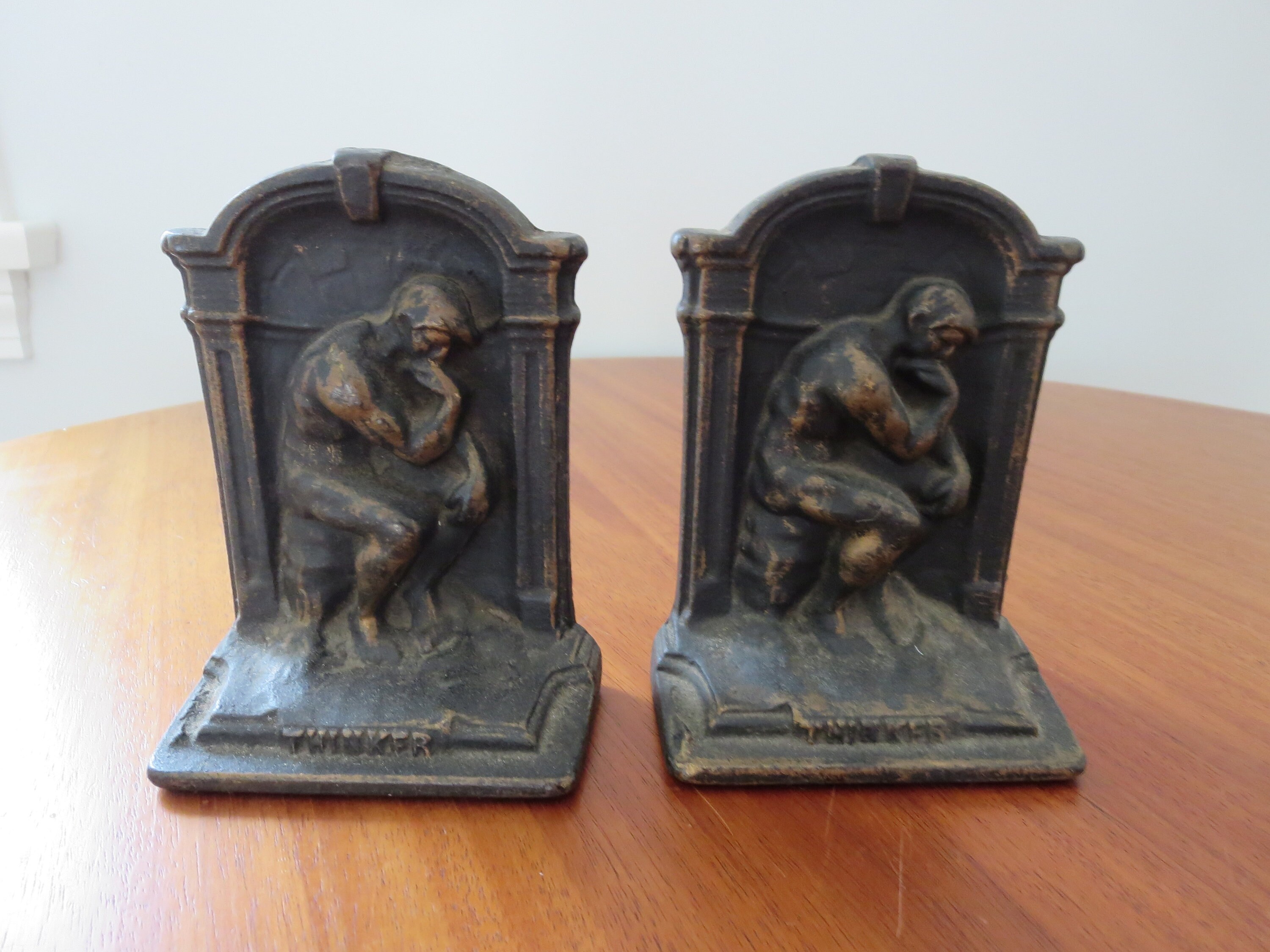 Art & Collectibles Figurines & Knick Knacks Antique Copper The Thinker ...