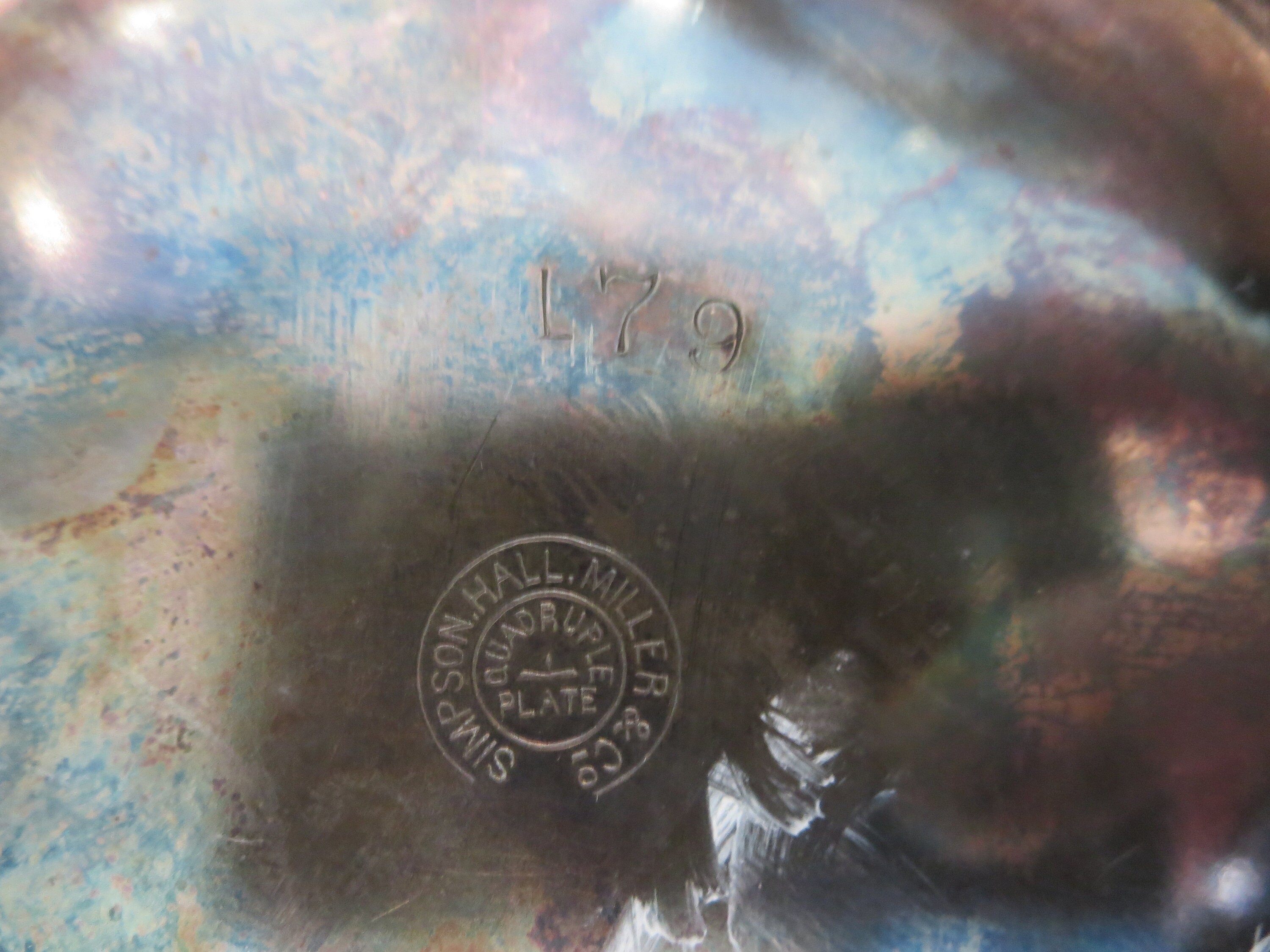 Antique Simpson Hall Miller & Co Silver plate Bride's - Etsy 日本