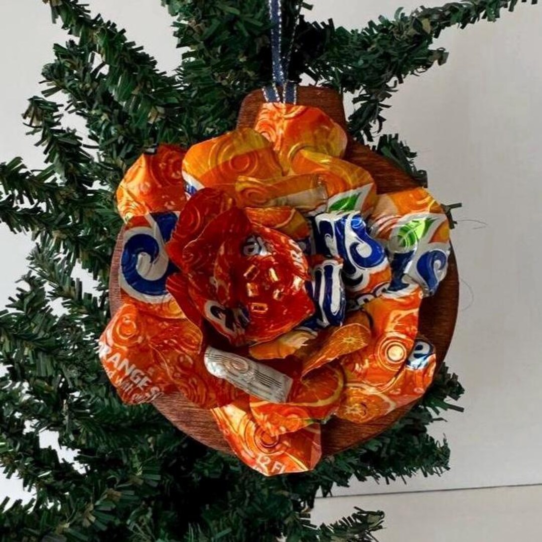 Sunkist Orange Soda Ornament, Rose Flower, Flower Ornament, Orange ...