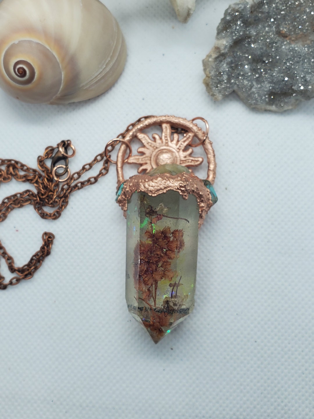 Copper Sun Pendant - Etsy