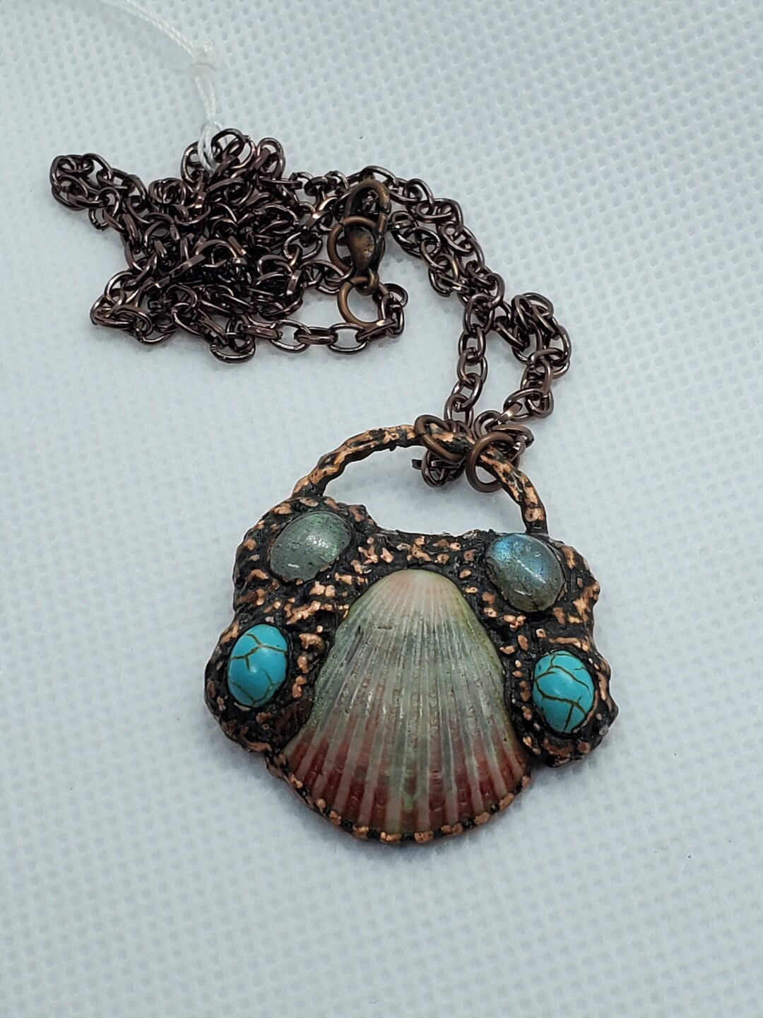 Copper-plated Seashell Pendant - Etsy