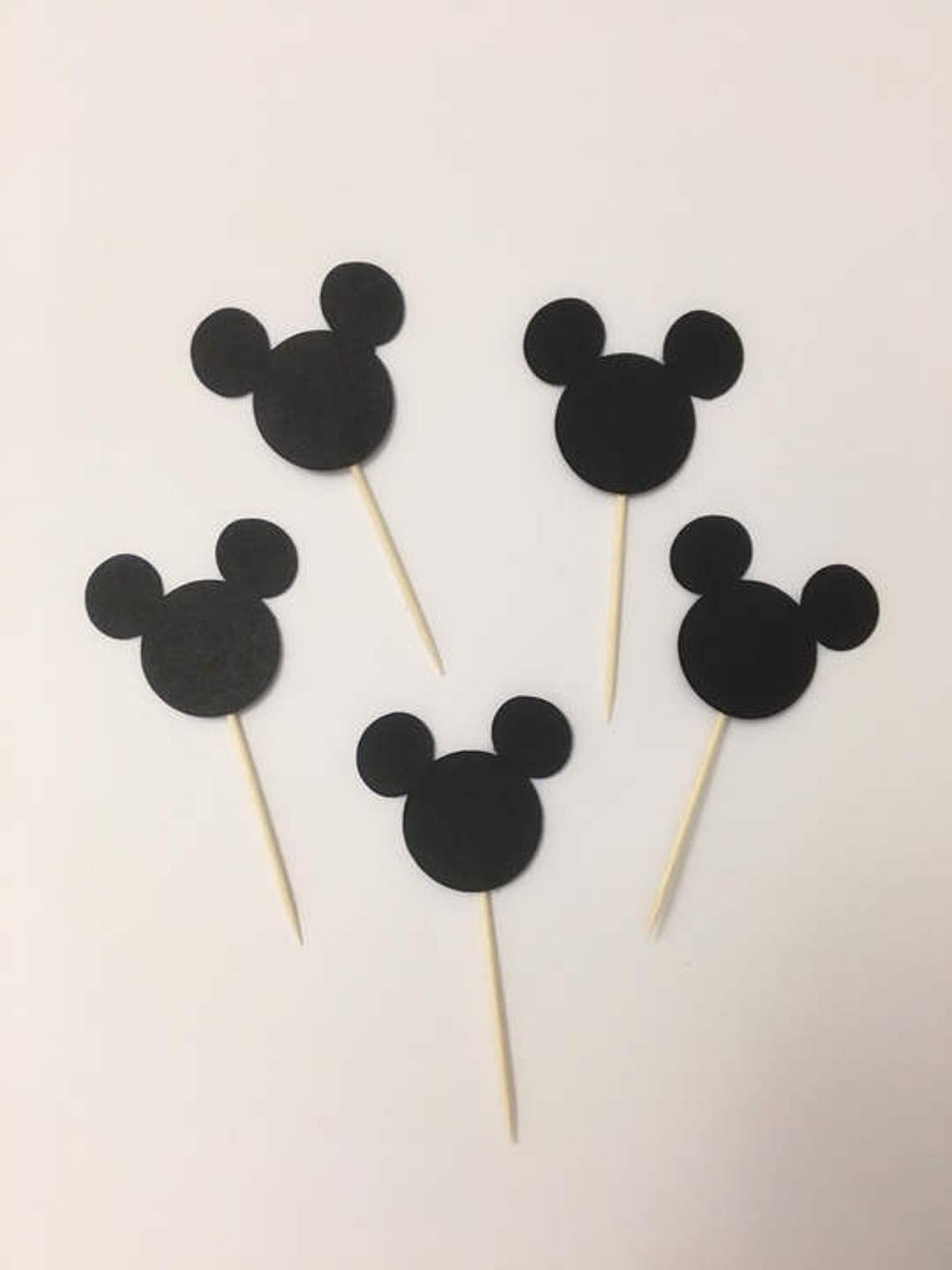 Mickey Mouse Cupcake Toppers Mickey Mouse Birthday Party | Etsy