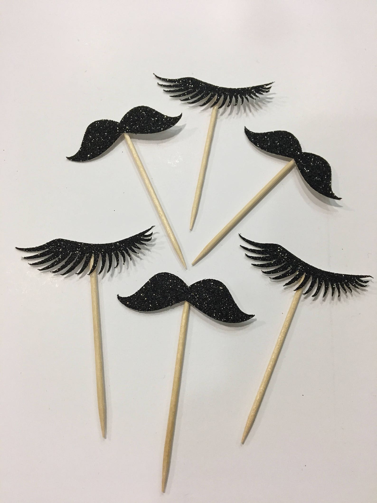 Staches or Lashes Toppers Gender Reveal Party Baby Shower Boy - Etsy