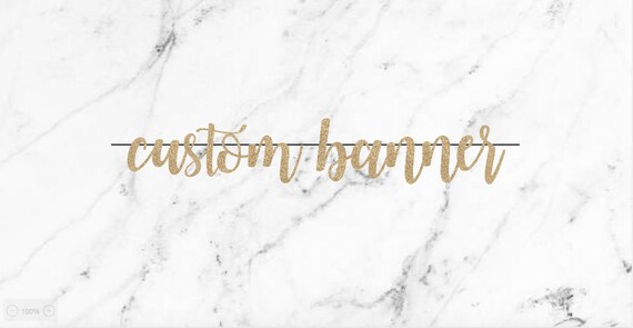 Custom Banner Custom Calligraphy Banner Cursive Glitter Banner | Etsy