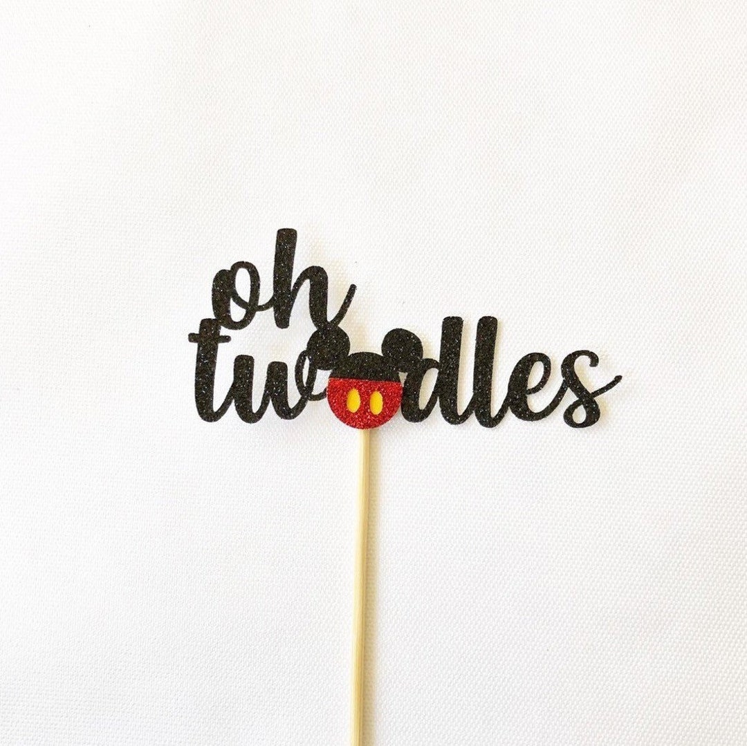 Oh Twodles Mickey Mouse Cake Topper - Etsy