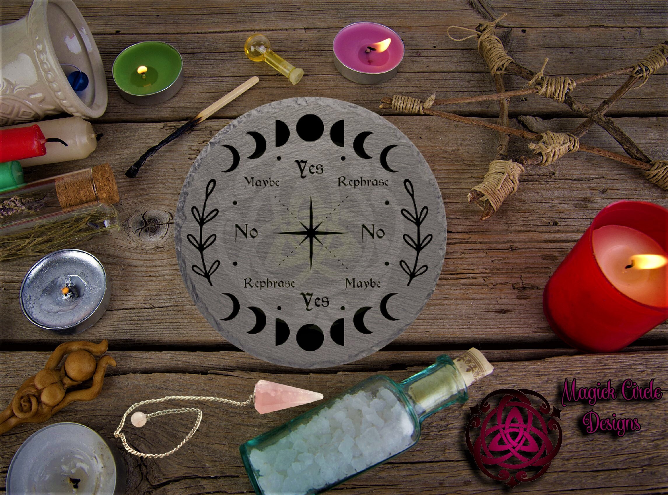 Moonphase Pendulum Board SVG Cut Files Cricut/silhouette - Etsy