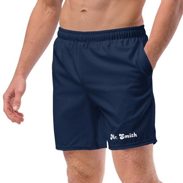 Mens Swim Trunks With Name - Etsy