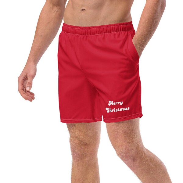 Christmas Swim Trunks for Men - Etsy