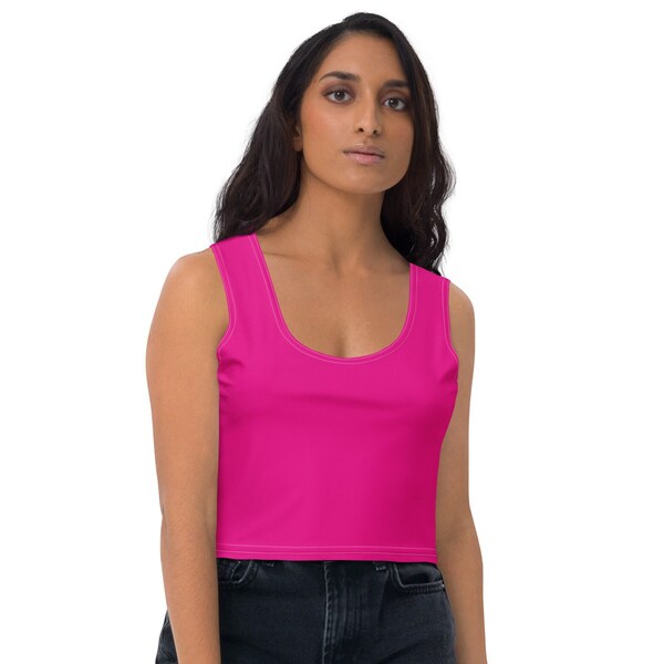 Neon Pink Tank Top - Etsy