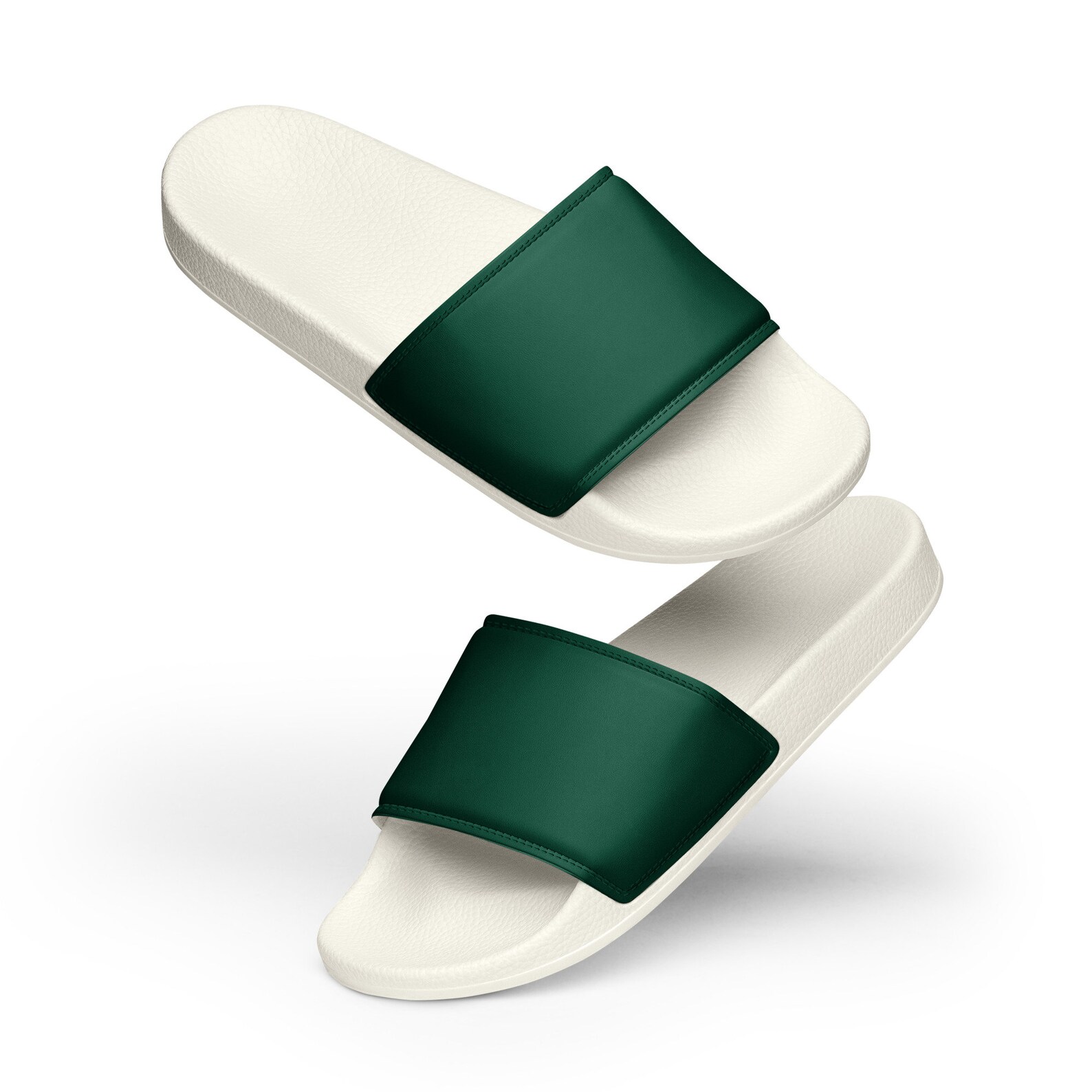 Womens Green Slides British Racing Green Pool Slides Green Pool Shoes ...