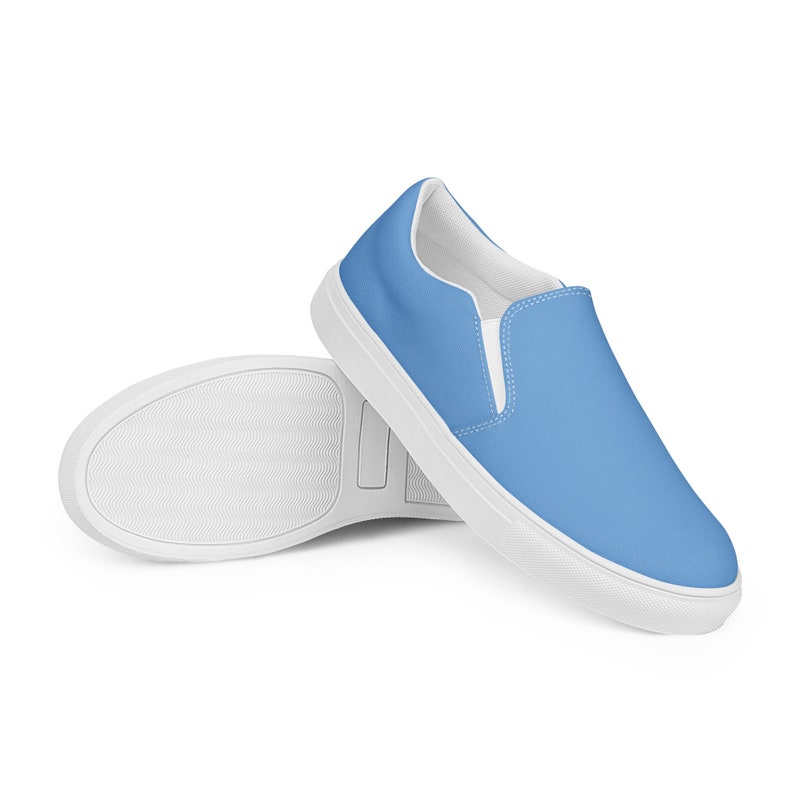 Blue Canvas Shoes - Etsy