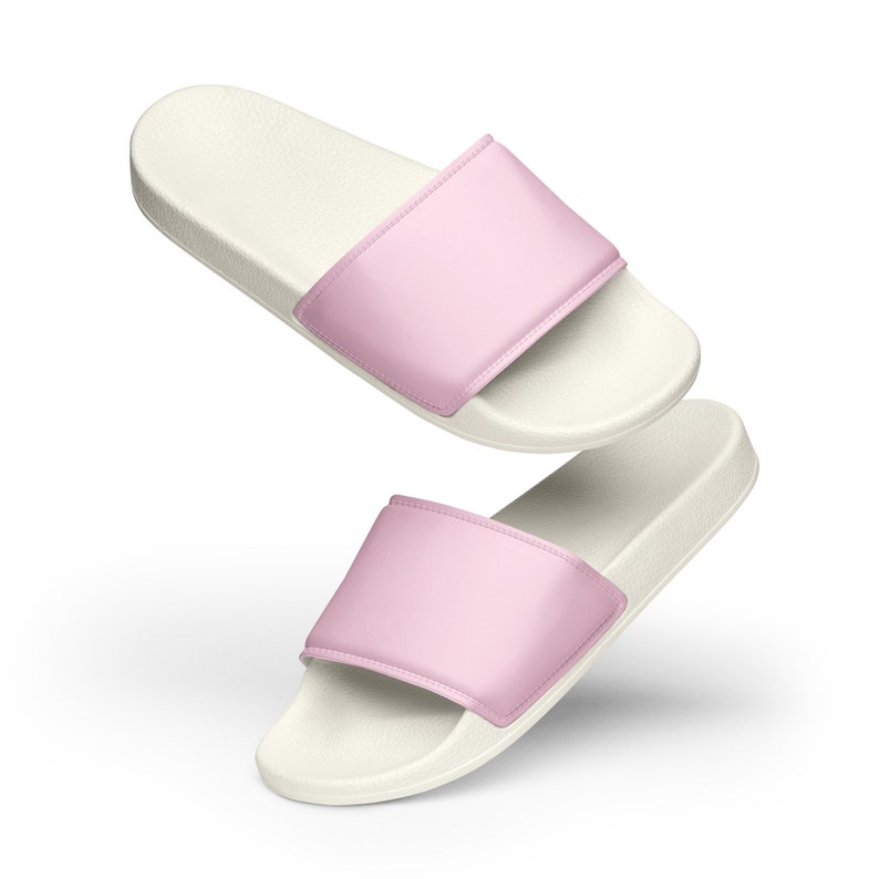 Light Pink Slides Pastel Slides Pastel Pink Slides Pastel Pool Shoes ...