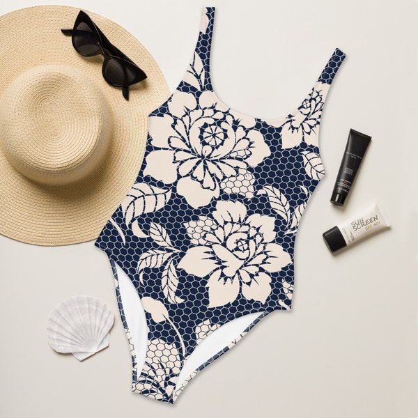 Lace Swimsuit - Etsy