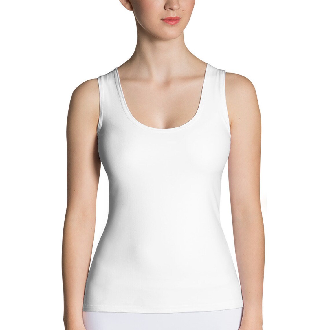 White Tank Top Plain White Tank Stretchy Tank Top Bridal Tank Top ...