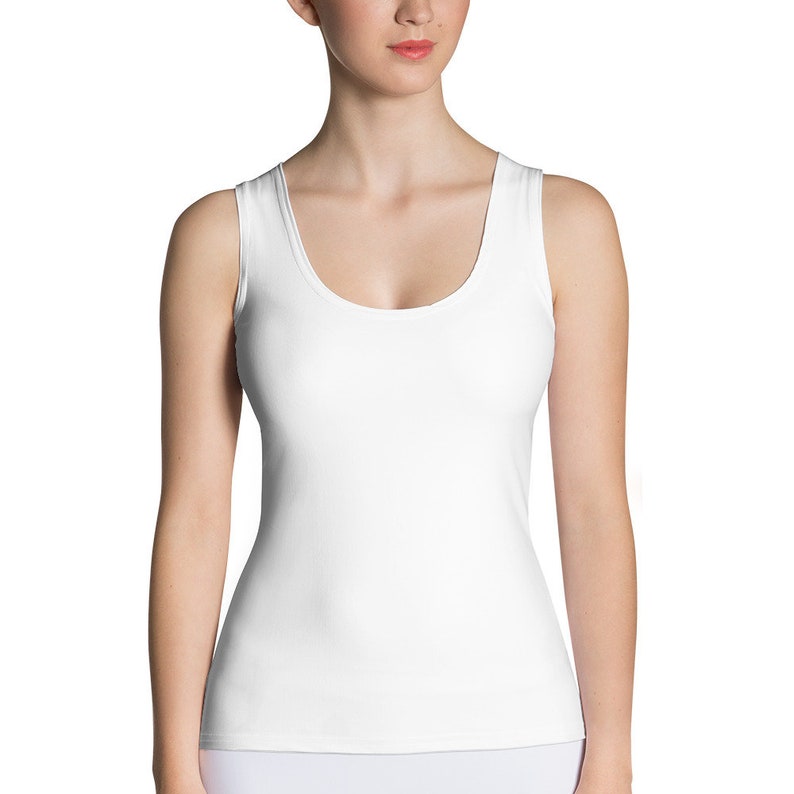White Tank Top Plain White Tank Stretchy Tank Top Bridal Tank Top ...