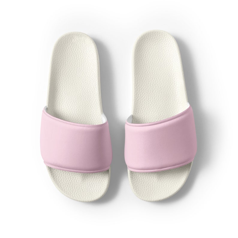 Light Pink Slides Pastel Slides Pastel Pink Slides Pastel Pool Shoes ...