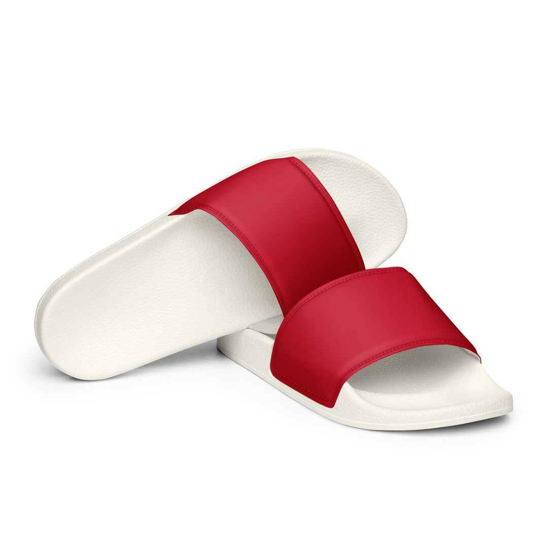 Red Pool Slides Women Red Slides Red Mules Waterproof Pool Shoes ...